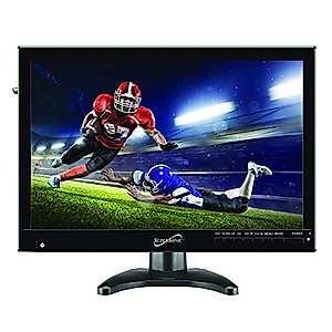 Supersonic SC-2814 Portable Digital LED TV 14" with, USB, SD, and HDMI Input: Built-in Rechargeable Lithium Ion Battery and FM Radio with Included Stand