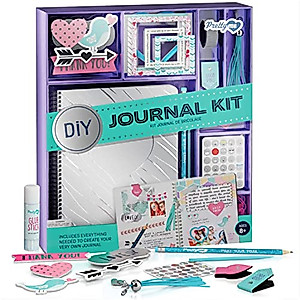 DIY Journal Kit for Girls - Great Gift for 8-14 Year Old Girl - Cool Birthday Easter Gifts Ideas for Teens - Fun, Cute Art & Crafts Kits for Tween Teenage Kids - Scrapbook & Diary Supplies Toy Set