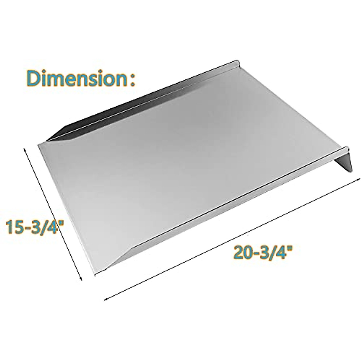 BBQ-PLUS BAC012 Drip Pan Heat Baffle Replacement for Traeger Pellet Smoker Grill, Newer Lil' Tex, Lil' Tex Elite, Lil' Tex Pro, Pro Series 22 BAC-012