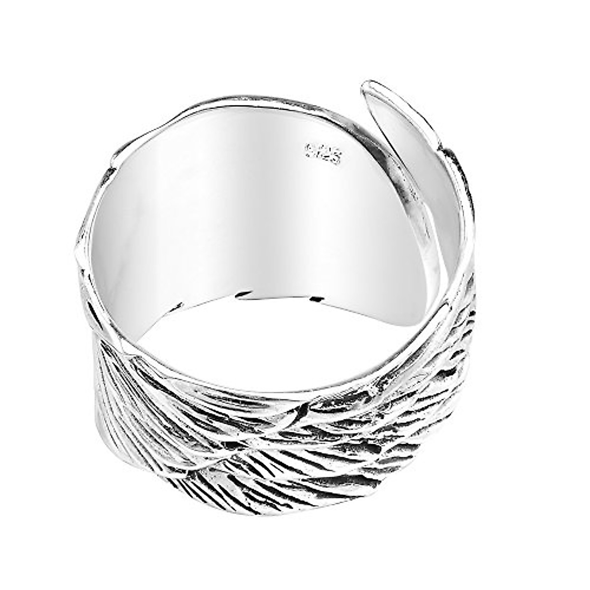 Guardian Angel Wing Wrap Around .925 Sterling Silver Ring (9)