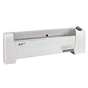 BEYOND HEAT Electric Baseboard Heater, 1500W Convection Heater with Adjustable thermostat and Overheat Protection, Slient Operation Heater for indoor use, White