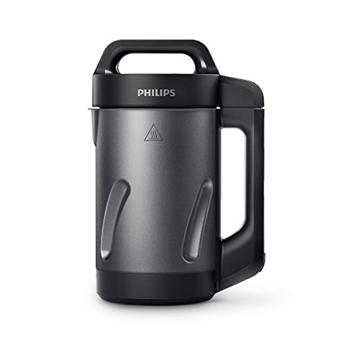 Philips Soup and Smoothie Maker, Makes 2-4 servings, HR2204/70, 1.2 Liters, Black and Stainless Steel
