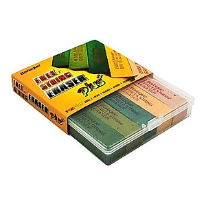 Baroque Guitar Fret Grit Erasers Easy & Fast Polishing Abrasive Rubber Blocks Cleaner Tools kit for Guitar Fret & Strings, Set of 5 Size in 180 400 1000 1500 2000 Grit (FSE-20)