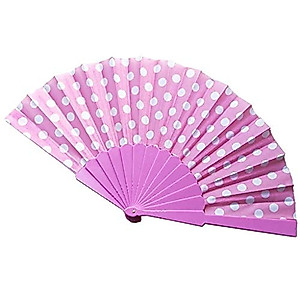 RAZZUM Decorative Folding Fans Chinese Style Folding Paper Fan Retro Hand Fans Mini Portable Folding Small Fan Wedding Party Handheld Fans Flower Gift Hand Fan fan (Color : Navy)