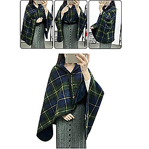 Andees Blanket Shawl Wraps for Adults,Soft Wearable Blanket for Women, Warm Plush Throw Blanket Shawl Wrap Lightweight for Sofa Office, Traveling Bed Sofa Car Blanket,Office Shawl Wrap Blanket (E)