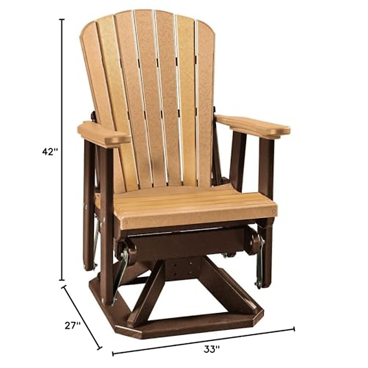 American Furniture Classics OS Home and Office 510CTB Swivel Glider, One Size, Cedar/Tudor Brown