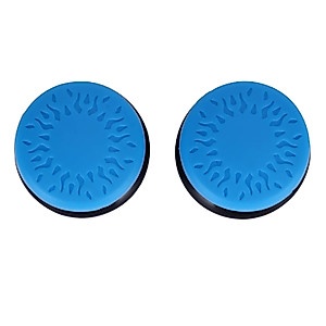 ASHATA 2Pcs Thumbstick Extender for PS5 3D Texture Thumb Grip Stick Joystick Thumbstick for 5 Controller (Blue)