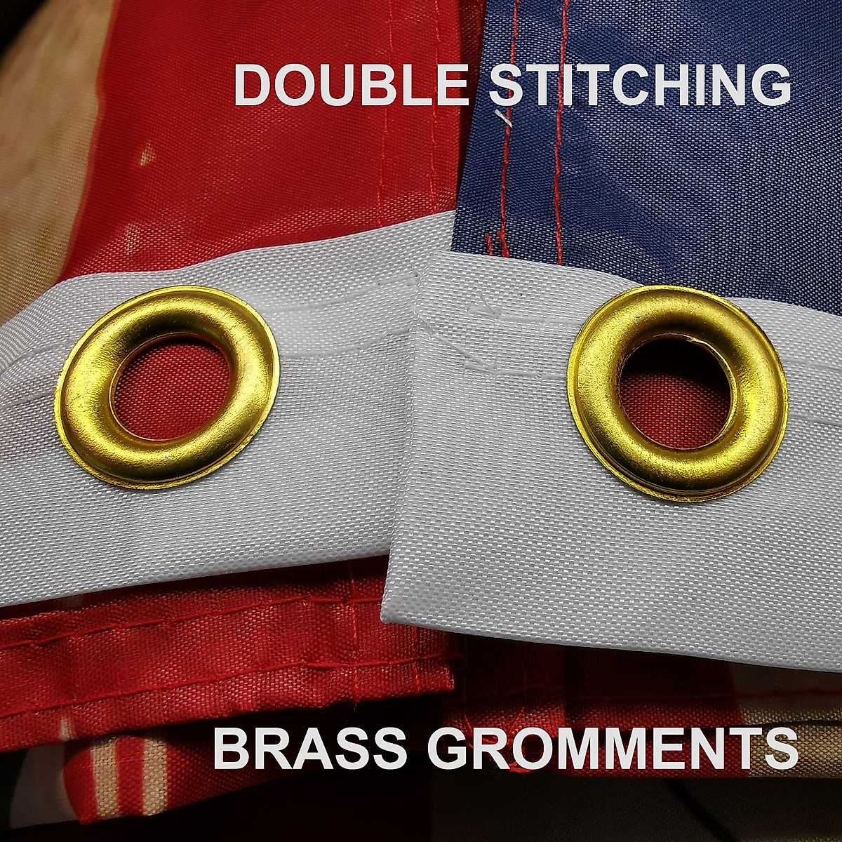 Unique American Eagle Flag Flag For Outside With Brass Grommets, Rustic Bald Eagle With America Flag Outdoor, Double Printed Patriotic USA Military Flags Banner With UV Fade Proof