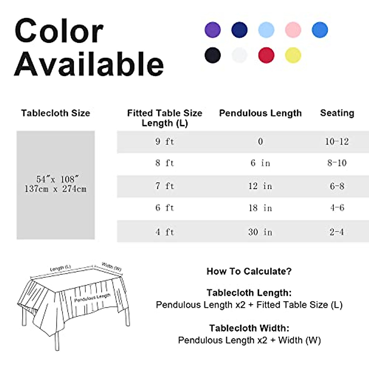 LIKAJON 6 Pack Blue and White Checkered Tablecloth, Blue Plastic Table Cloths for Parties Disposable, 54 x 108 inch Waterproof Rectangular Blue Gingham Camping Tablecloth for Birthday, Party, Picnic