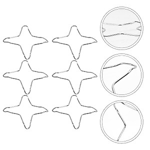 Yardwe 6pcs Coffee Stand Gas Ring Wok Rack Gas Stove Pot Rack Gas Burner Pot Gas Trivet Stove Holder Ring Trivet Pot Stand Gas Ring Reducer Wok for Electric Stove Iron Bracket Ring Round