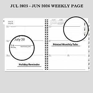 2023 Planner - Jan 2023 - Dec 2023, 8" x 10" (with Twin-Wire Binding), Planner 2023 with Weekly & Monthly Spreads, Strong Twin-Wire Binding, Round Corner, Improving Your Time Management Skill