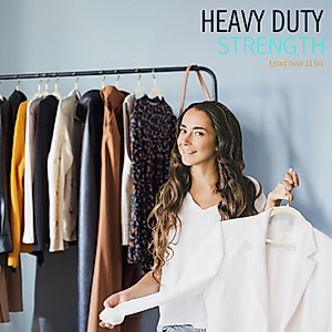 ManGotree Velvet Hangers, Coat & Suite Hangers, No-Slip Felt Hangers, Ultra-Slim Space Saving Hangers, Sturdy Clothes Hangers, 360° Swivel Golden-Plated Hook, 36 Pack (Beige)