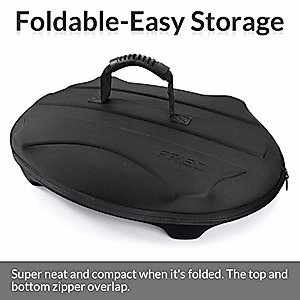 FRiEQ 23-Inch Large Hard Cover Pet Carrier - Pet Travel Kennel for Cats, Small Dogs & Rabbits