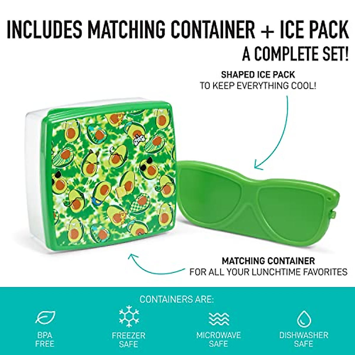 Fit+Fresh Novelty Insulated Lunch Box, Lunch Box - Lunch Bag, Lunch Box for Girls, Lunch Box for Boys, Lunchboxes