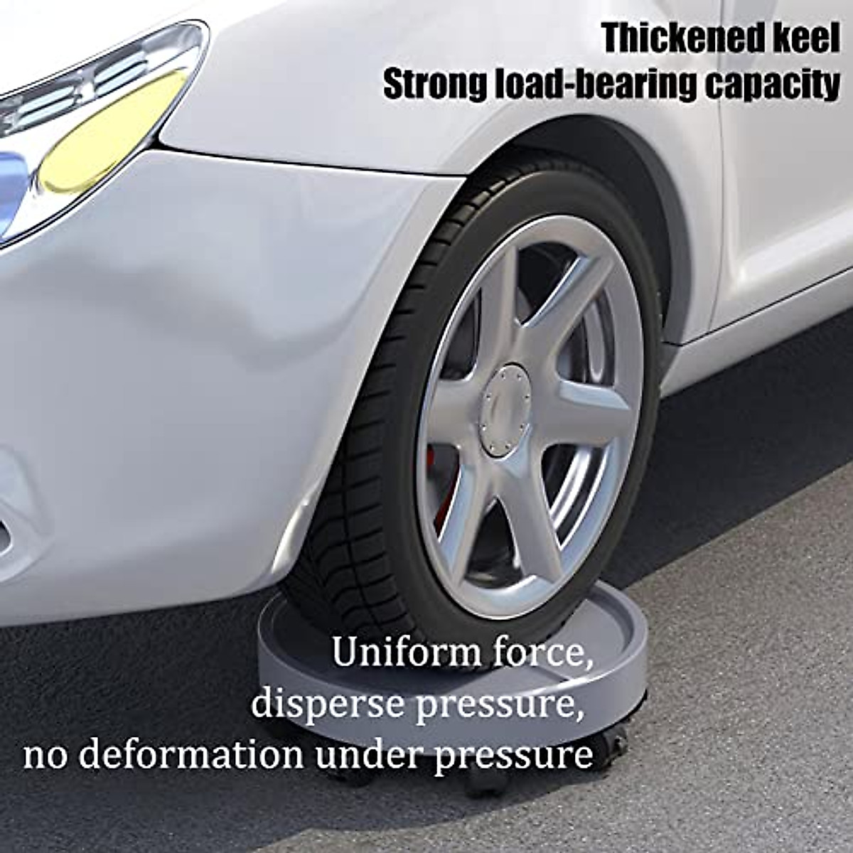 RUDINO,Plant Caddies,Rolling Plant Stand,Planter Caddy,Plant Roller Base,Planter Caddy with Wheels,Plant Tray with Wheels,Plant Stand with Wheels Outdoor.-Grey-Living Room,Balcony,Study and Garden.