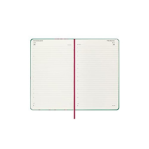 Moleskine Limited Edition Frida Kahlo 12 Month 2023 Daily Planner, Hard Cover, Large (5" x 8.25"), Green