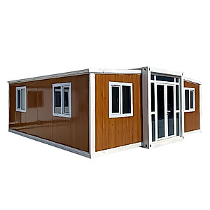 Modular Container Home - Prefab Tiny Home with Customizable Bedrooms, Bathrooms, Kitchen, and Living Room - Ideal Mobile Homes for Adults