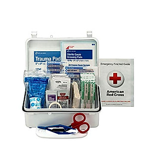 First Aid Only 6060 10-Person Emergency First Aid Kit for Office, Home, and Worksites, 57 Pieces