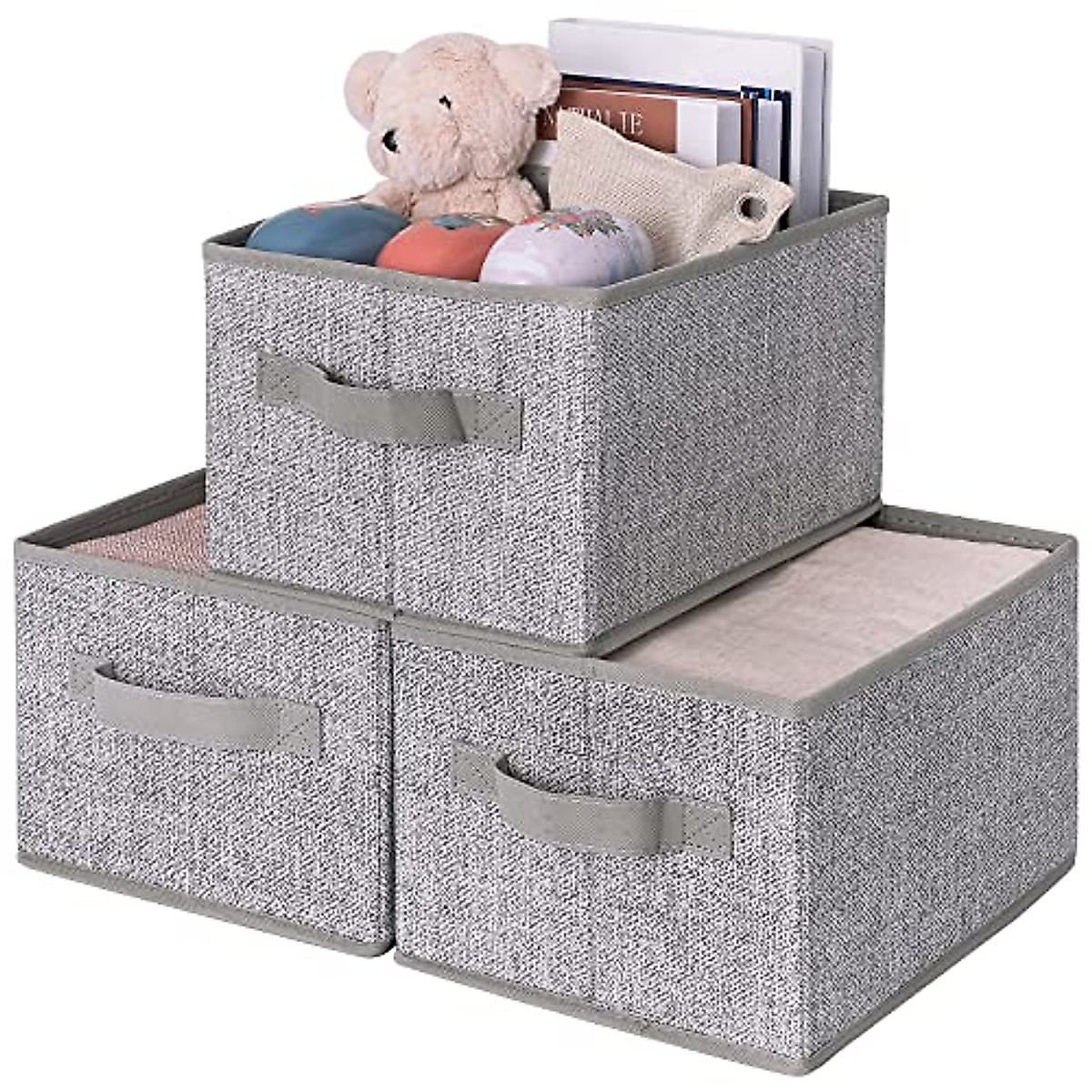GRANNY SAYS Bundle of 3 Sets Storage Bins for Closet