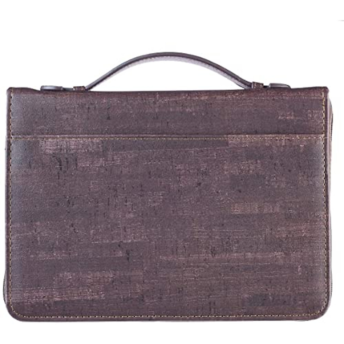 Personalized Custom Bible Cover for Men Brown Philippians 4:13 Faux Leather Christian Gift for Father, Brother, Son, Grandpa, Grandson Laser Engraved Imprinting Your Text Name (Medium)