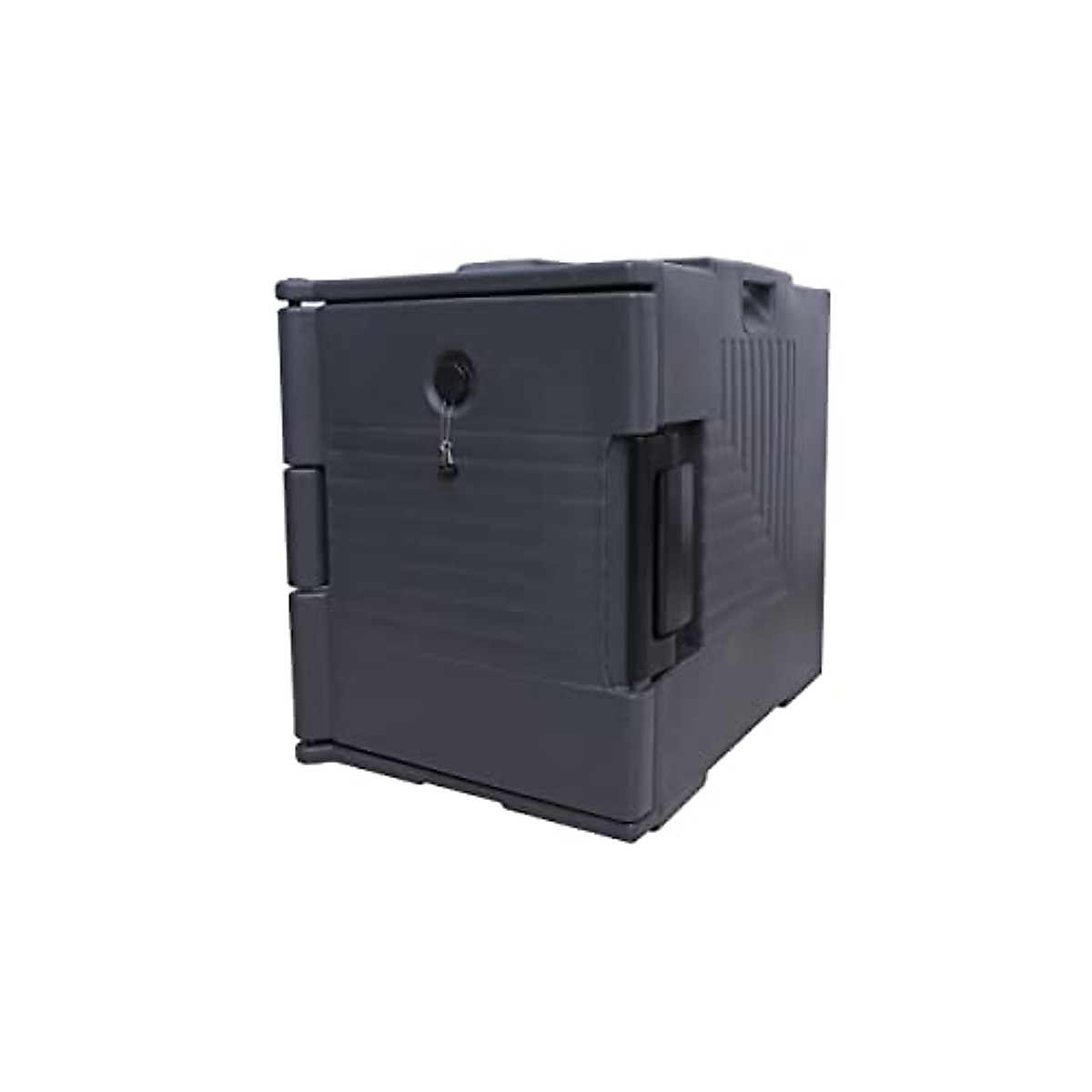 luston Front-Loading Insulated Food Pan Carrier,95 Quart Capacity, Color grey, Food-grade LLDPE Material, Portable Food Warmer for Canteen and Restaurant Use