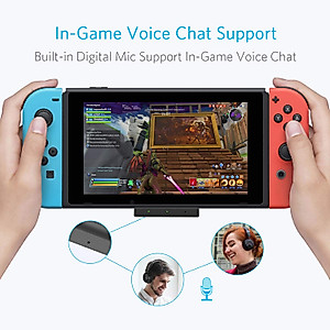 FreePro Bluetooth 5.0 aptX Low Latency Transmitter Adapter for Nintendo Switch & Switch Lite, PD Fast Charging with Dual Audio Streaming