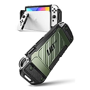 SUPCASE Unicorn Beetle Pro Series Case for Nintendo Switch OLED Model (2021), Dockable Rugged Protective Case Compatible with Nintendo Switch Console (Guldan)