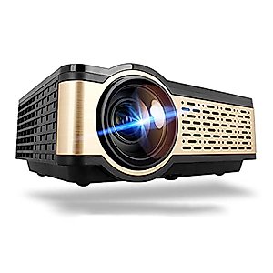 FZZDP Projector 4000 Lumens Portable Home Theater Cinema Support 1080p with Gift ( Color : WiFi Version )