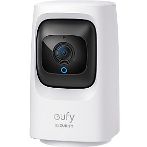 eufy Wi-Fi Pan and Tilt Mini Indoor Security Camera - White (Renewed)