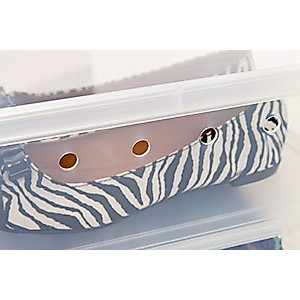 IRIS USA 4 Pack Shoe Storage Box, Clear Plastic Stackable Shoe Organizers for Closet, Space Saving Drop Front Sneaker Containers, Tall