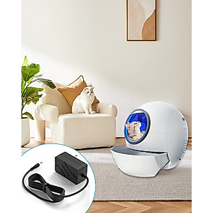 12V Power Cord for LitterMaid LM680C LM980 P-70016, Replacment for Hillpig Self-Cleaning Cat Litter Box Automatic Self-Cleaning Classic Replacement Power Supply