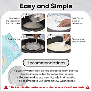 Linki Low-Carb Low-Sugar Rice Cooker Inner Pot Tray Korean Premium ST304 Stainless Steel Reduce Carbohydrates by 20%. Perfect Fit in 4-6 Cups Rice Cooker, Made in Korea (Cook up to 3 servings with low-sugar rice)