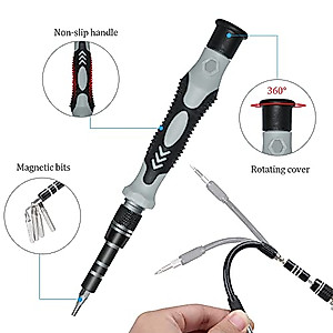 Precision Screwdriver Set, Lifegoo 122pcs Magnetic Repair Tool Kit for iPhone Series/Mac/iPad/Tablet/Laptop/Xbox Series/PS3/PS4/Nintendo Switch/Eyeglasses/Watch/Cellphone/PC/Camera/Electronic