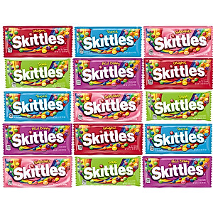 Skittles Variety Snack Peak Gift Box – Tropical, Smoothies, Wild Berry, Original and Sours