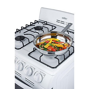 Summit 20” Gas Range, 4 Burners, Full 2.3 cu.ft Oven - (ADA Compliant) - RG200WS