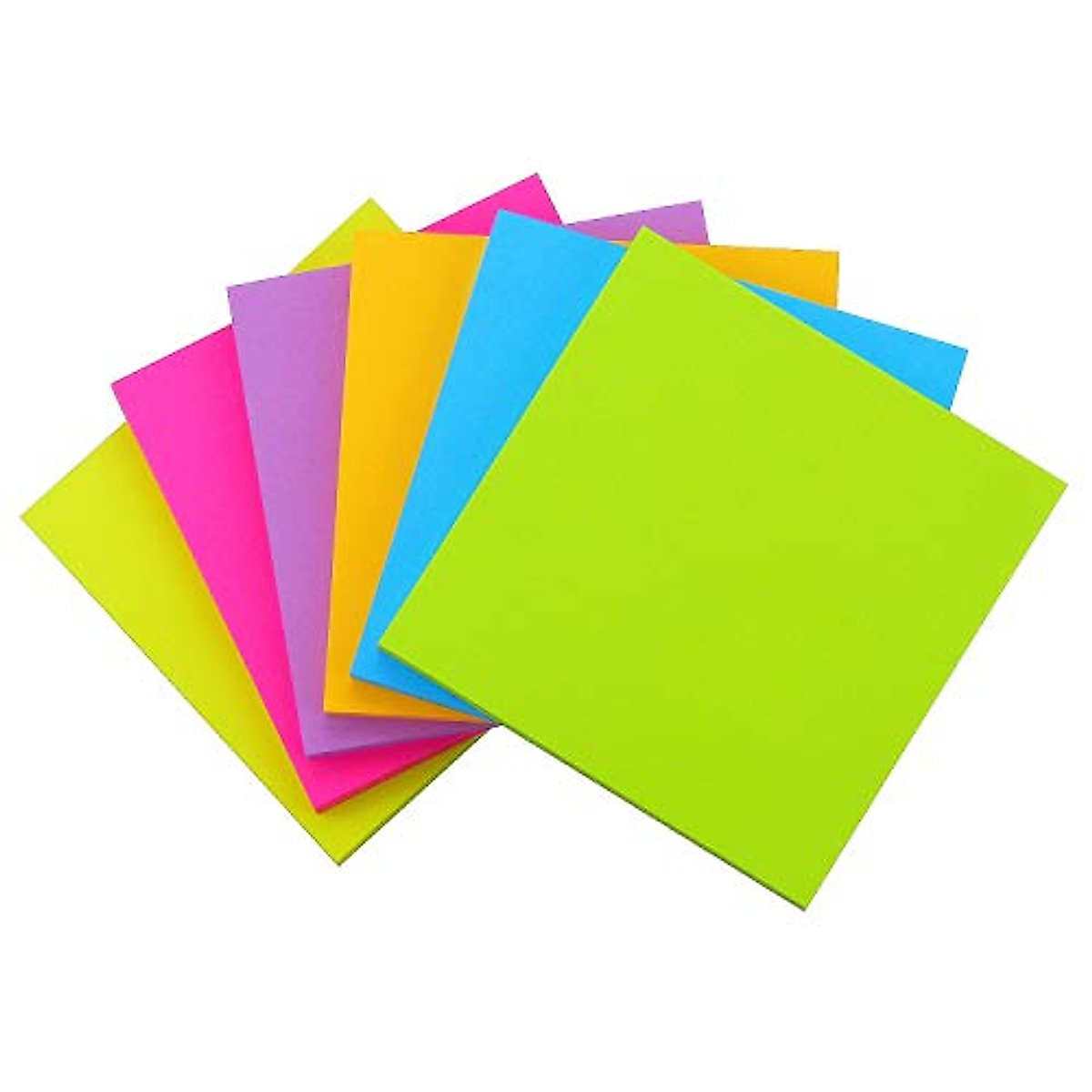 Early Buy Sticky Notes 6 Bright Color 6 Pads Self-Stick Notes 4 in x 4 in, 70 Sheets/Pad