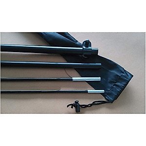 BannerBuzz Blade Flag “For Rent”, 2' X 9.58' | 13' ft Long Graphic with Hardware Includes Aluminum Flag Pole & Ground Spike Base (Theme 2) (Double Side Print)