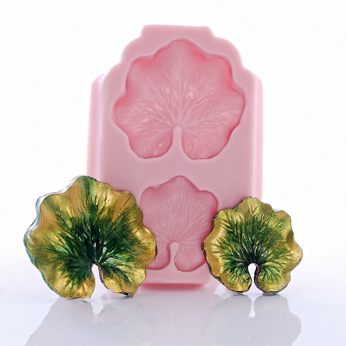 Lily Pad Flexible Silicone Mold, Fondant, Candy, Chocolate, Food Safe, Polymer Clay, Resin Mold, Epoxy and so much more. Food Safe, Craft Mold Flexible and Easy to Use.