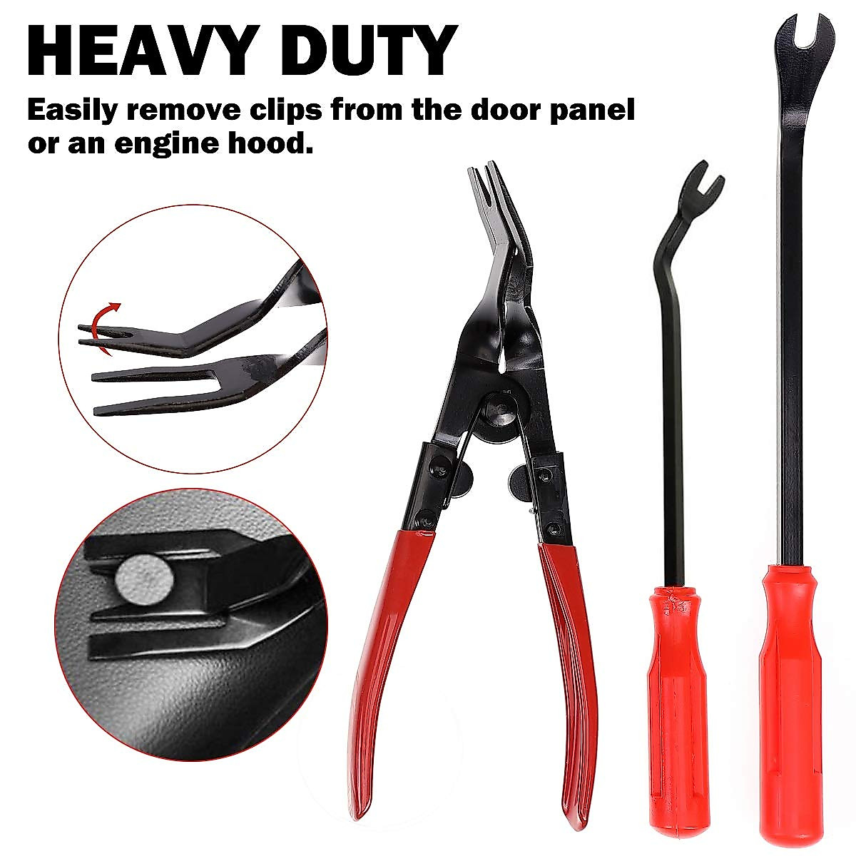 JOJOY LUX 41 Pack Auto Trim Removal Tool Set for Car Audio Dash Door Panel Window Molding,Auto Clip Pliers Fastener Tool Kit, Car Upholstery Repair Kit, Tool Kit with Zipper Bag