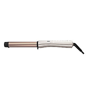 REMINGTON Shine Therapy Argan Oil & Keratin Infused 1 Inch Straight Barrel Curling Wand for Loose Waves, Includes Heat Glove