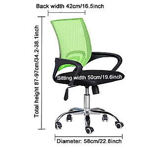 Office Chair Gaming Chair Computer Chair Mesh Ergonomic Computer Chair,Desk Chair Height Adjustable Executive Swivel Chair for Men Adults Conference,High Back Home Office Chair wit