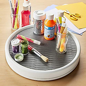 Copco Pro Non-Skid Pantry Cabinet Lazy Susan Turntable, 12-Inch, Charcoal