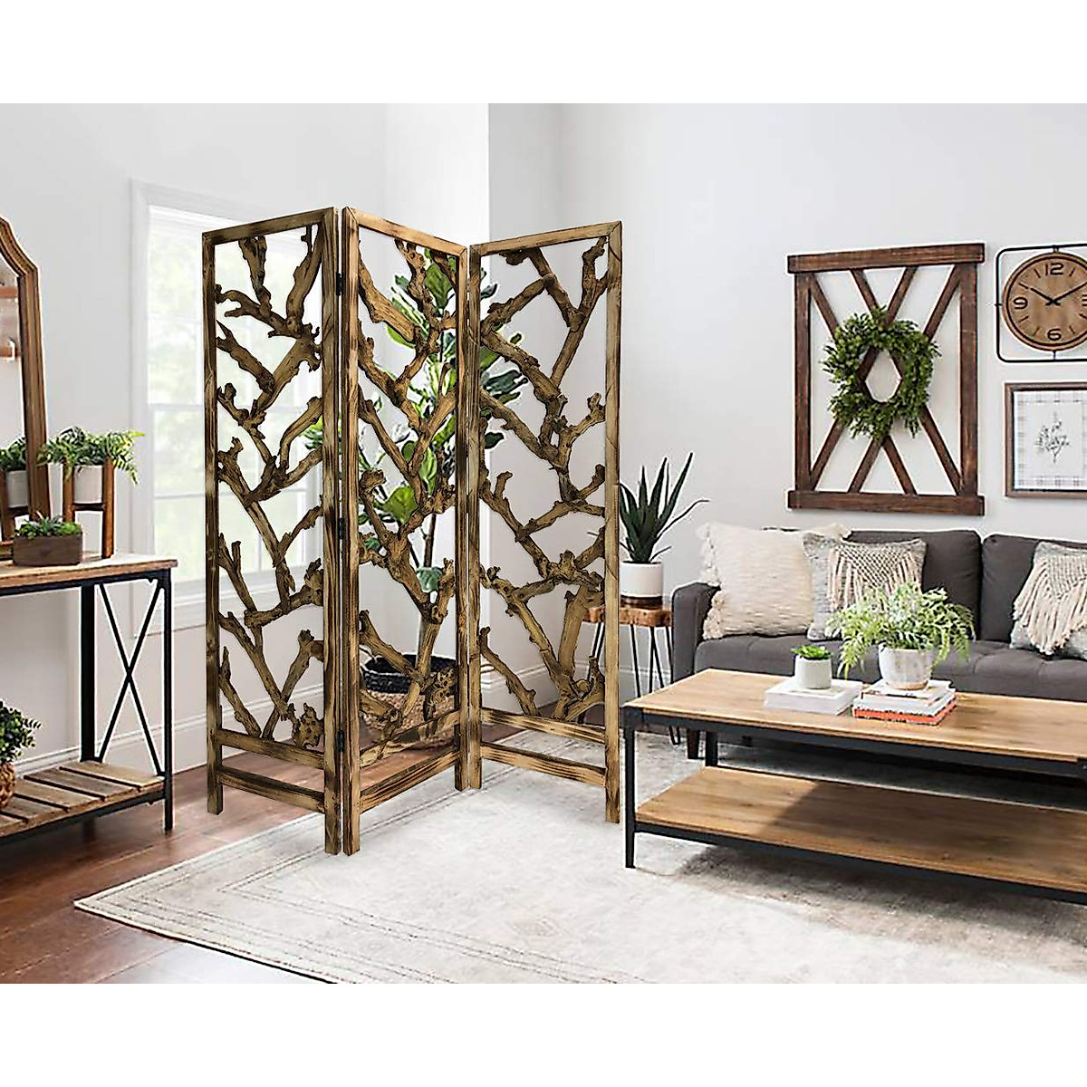 Screen Gems Room Divider, Brown