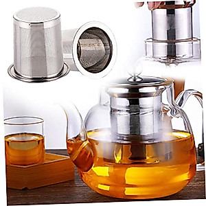 Mikinona 3pcs Stainless Steel Tea Strainer Mesh Strainer Extra Fine Mesh Tea Infuser Cold Brew Coffee Filter Tea Infuser Basket Tea Filter Coffee Espresso Machine Tea Ball Infuser Large Tea