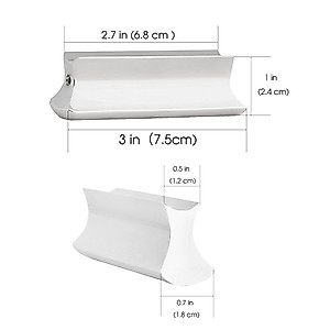 Mr.Power Guitar Slide Metal Steel Tone Bar for Dobro, Lap Steel Guitar, Hawaiian Guitar, Electric Guitar with Celluloid + Stainless Steel Metal Thumb & Finger Picks Plectrums + Bag