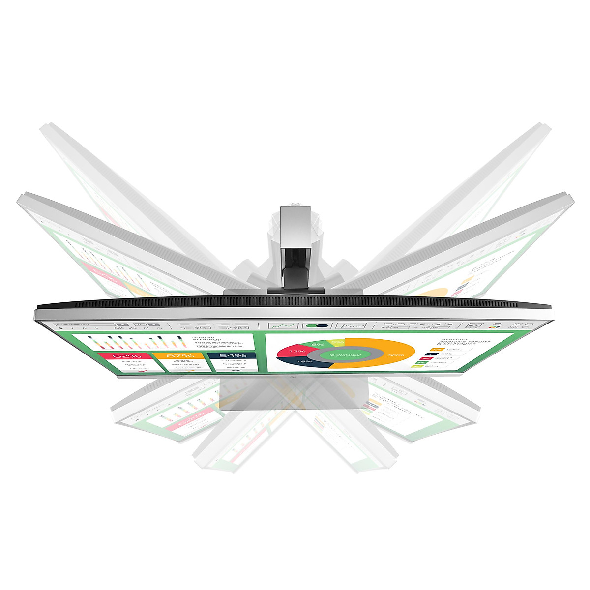 HP EliteDisplay E223 54,6 cm (21.5") 1920 x 1080 Pixel Full HD LED Piatto Nero, Argento