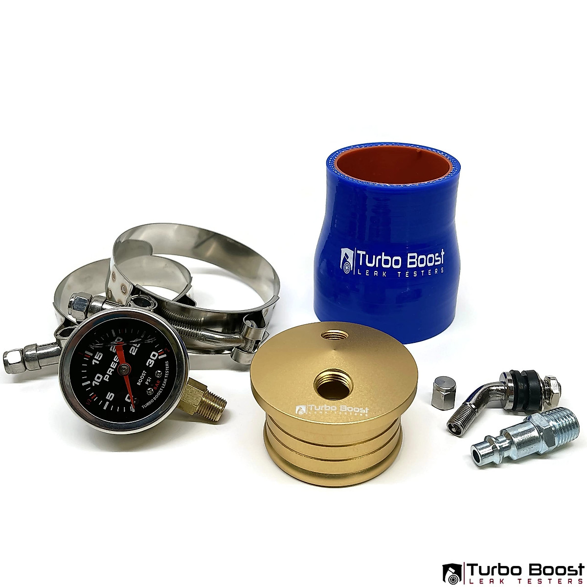 Turbo Boost Leak Testers 2.5" for 2.5" Turbo or Intake Pipe - Universal Tester Test Kit - Test Upto 30 PSI - Premium - 6061 Aluminum - Restore Power!