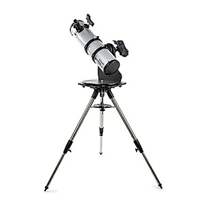 Celestron Starsense Explorer 130 mm Dobsonian Telescope - Smartphone App-Enabled Tabletop Scope for Adults, Beginners and Astronomy Enthusiasts Bundle with All-Metal Height-Adjustable Tripod (2 Items)