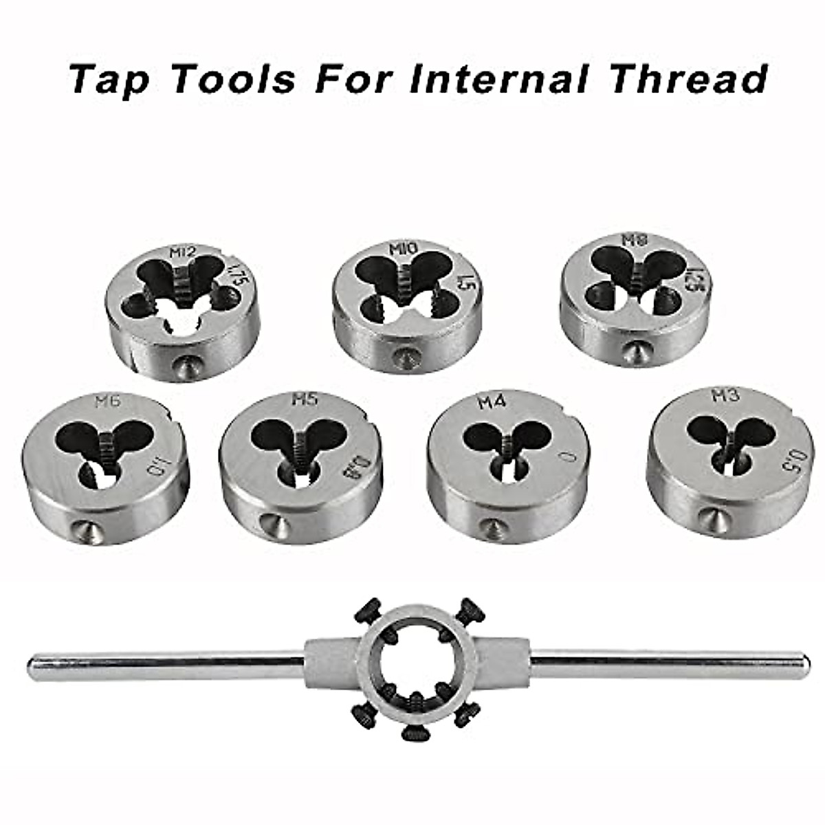 Toolly 32pcs Tap and Die Set, Metric Hardened Steel Tool Set, Essential Threading & Rethreading Tool with Storage Case Perfect for Auto and Machinery Repair