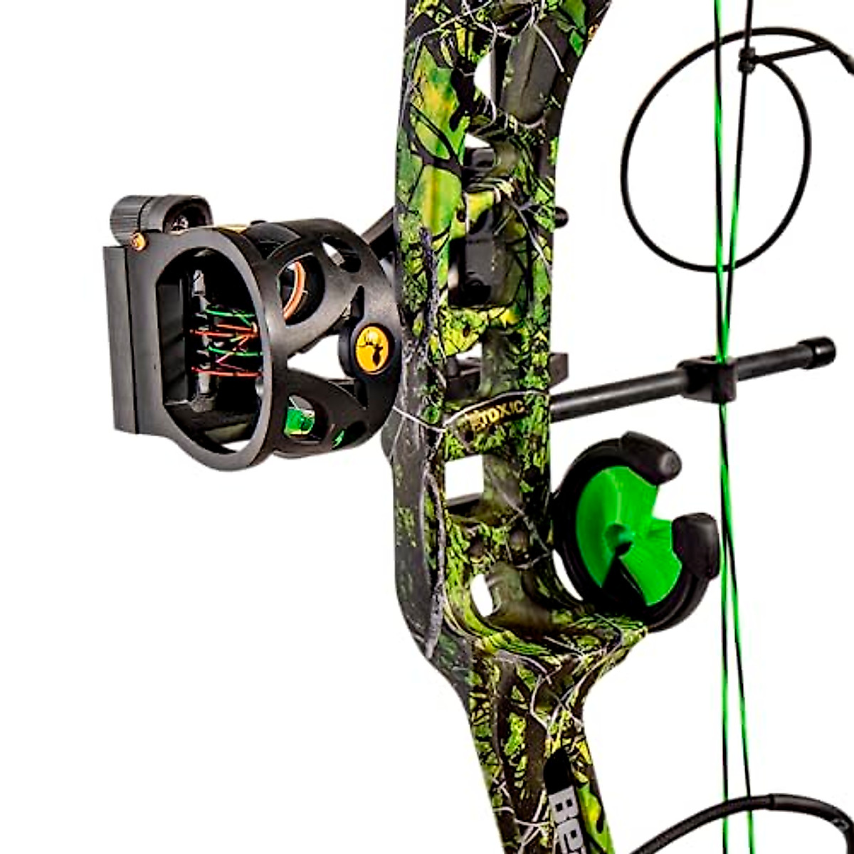 Bear Archery Legit Ready to Hunt Compound Bow Package for Adults & Youth, Right Hand, Toxic